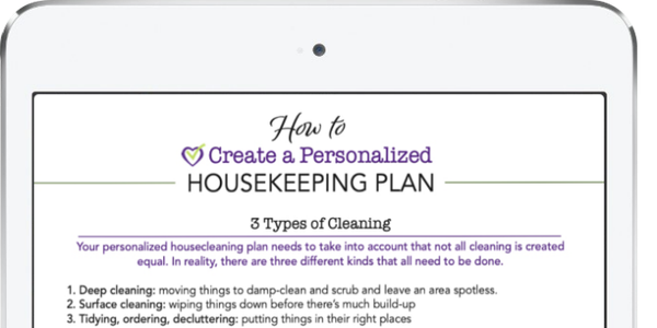 Making a good house cleaning routine for you.
