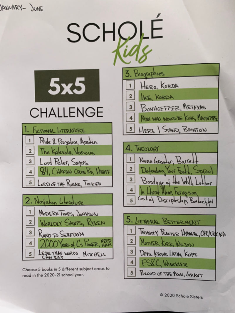Helping Our Kids Become Readers: The 5x5 Reading Challenge for Kids
